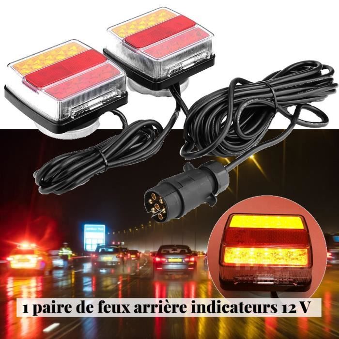 Paire de feu arrière HL-I-004 à LED 12V de sécurité pour les remorques ...