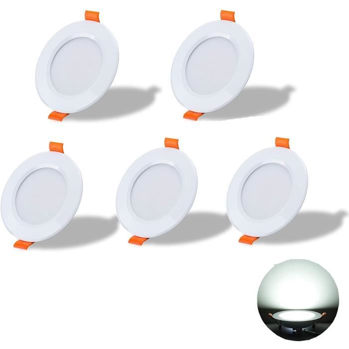 Spot led encastrable,Spot dimmable led,Extra plat,5X 5W 500lumen ...