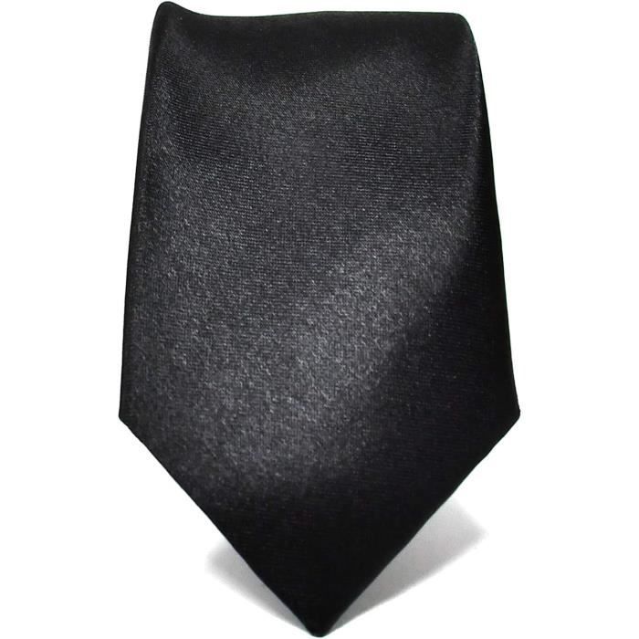 Cravate Homme Slim Noir - 100% En Soie - Fine, Elégante Et Moderne ...