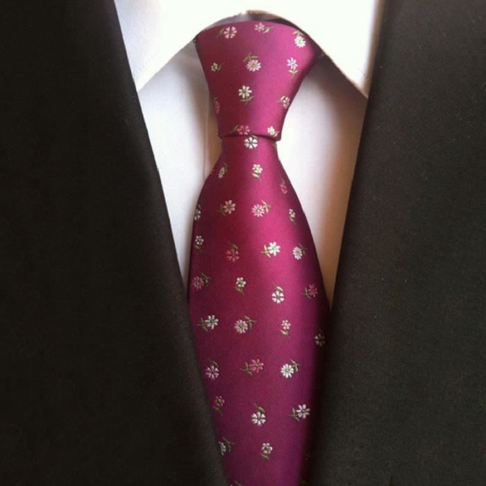 CRAVATE Homme - Cravate fleurie à fleurs de mode décontractée style 2 ...