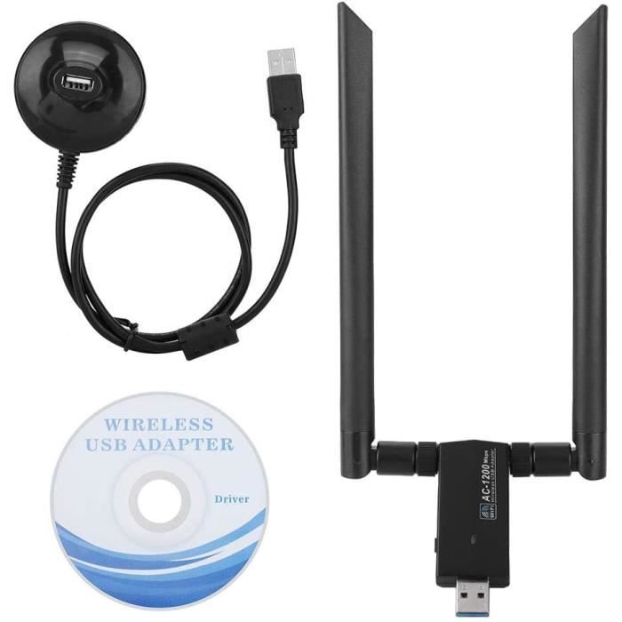 Carte réseau USB, Adaptateur dongle Wifi double bande RTL8812AU AC USB ...