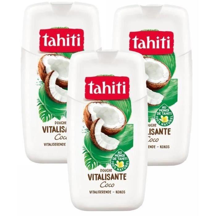 Lot de 3 gels douche Tahiti Monoî Coco - 250ml - Cdiscount Au quotidien
