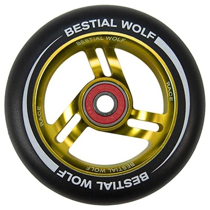 Bestial Wolf Roue Race PU 110mm jaune - Cdiscount Sport