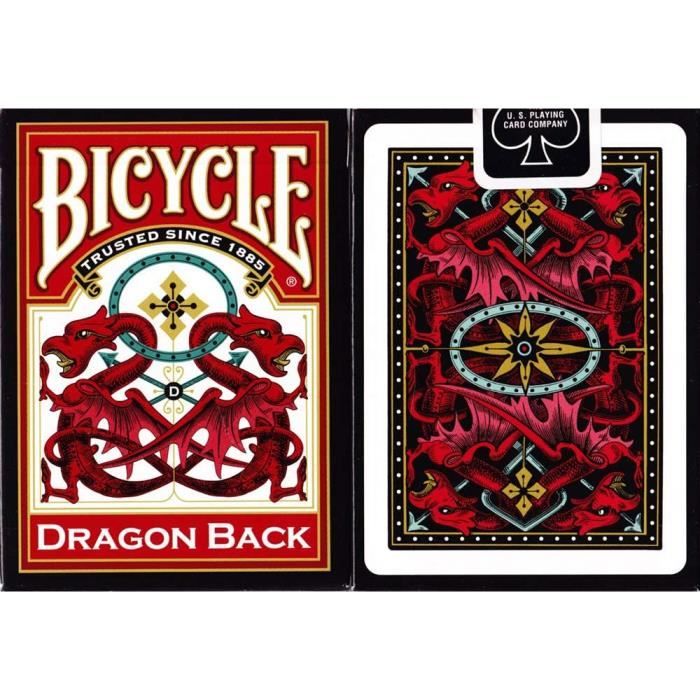 Vintage "Dragon Back" Deck With Gaff Card Red[n4528] - Cdiscount Jeux ...