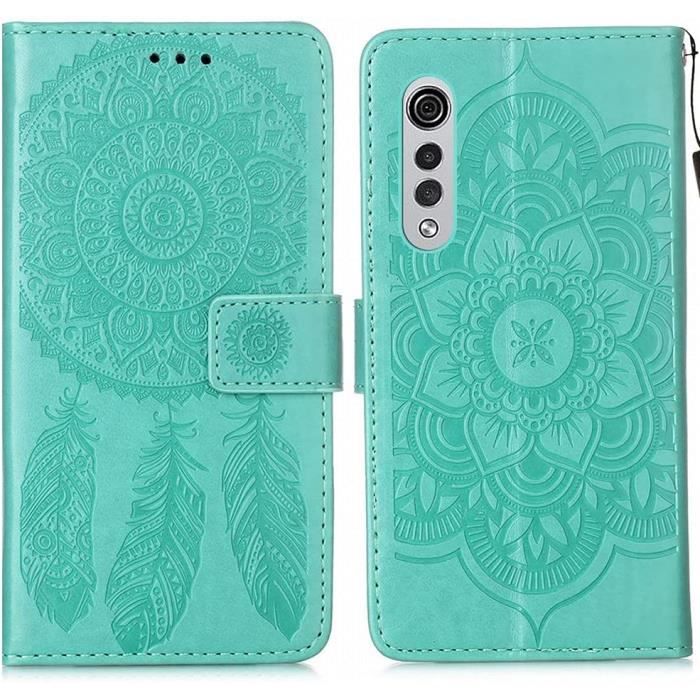 Coque LG Velvet 2 Pro LG Velvet 2 Pro Cuir Attrapeur de Rêves avec ...
