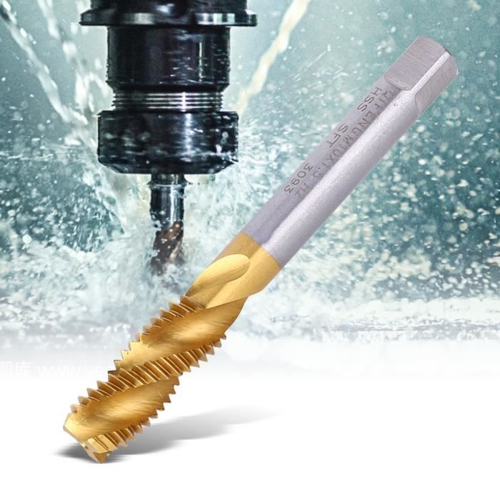 Foret à tarauder M10x1.5mm en acier haute vitesse - EJ.LIFE - spirale ...