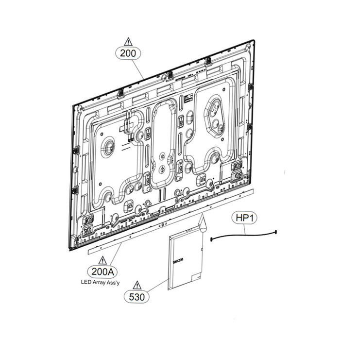Plaque de guidage LED - LG - AGM76872101 - Compatible avec 55SM8200PLA ...