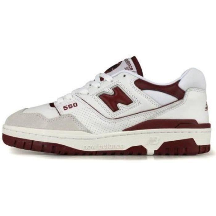 Basket New Balance 550 Sea Salt Burgundy - BB550LI1 rouge rouge Rouge ...