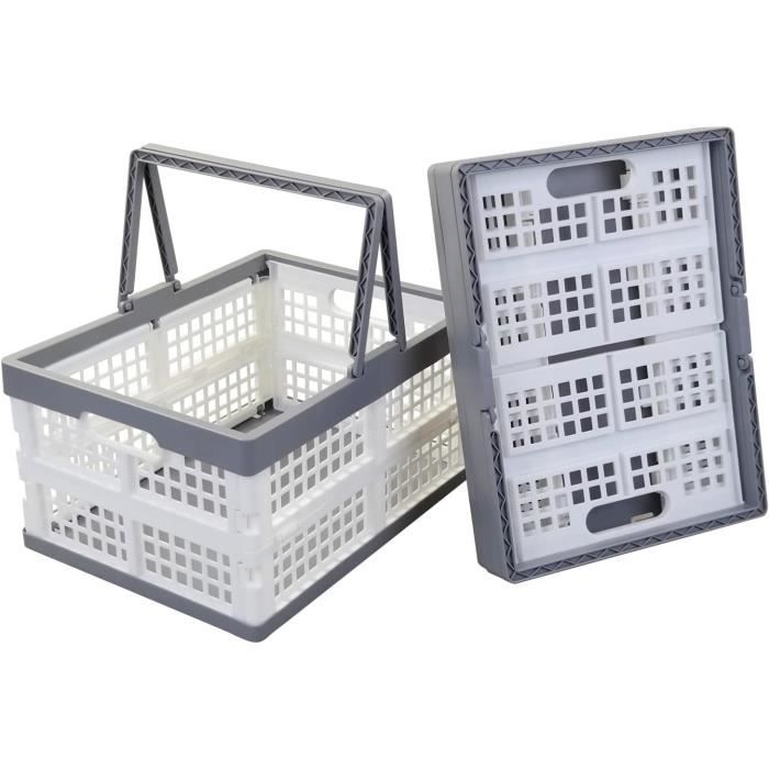 Caisse De Rangement Pliable Plastique Paniers De Rangement Cagette ...