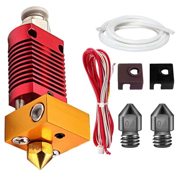 Kit Hotend D'Impression de Mise à Niveau Ender 3 Hotend 24V avec Buses en Acier Trempé MK8 Ender ...