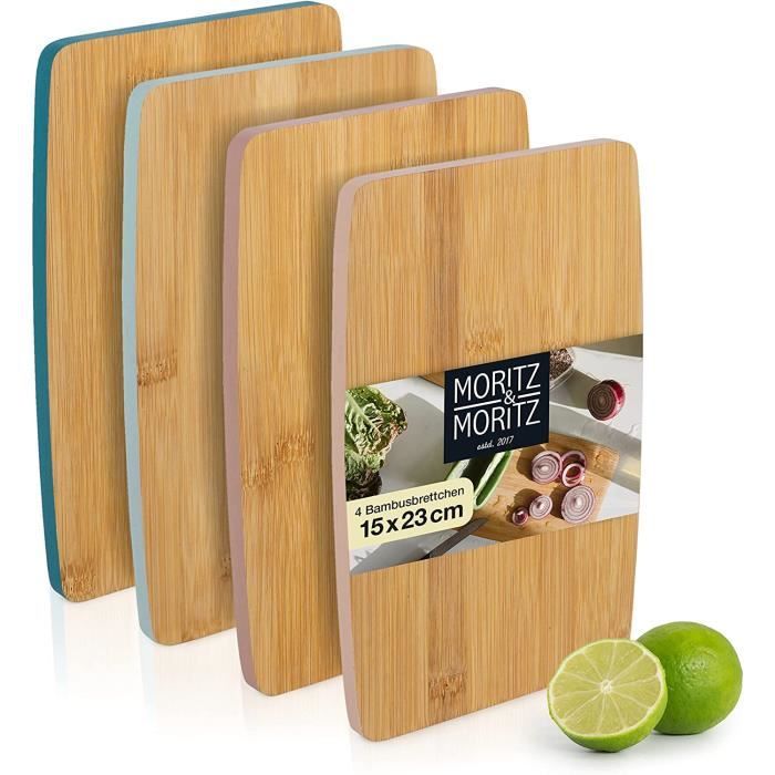 Moritz Moritz 4x petite Planche à Découper eambou - 23 x 15 cm - Set de ...