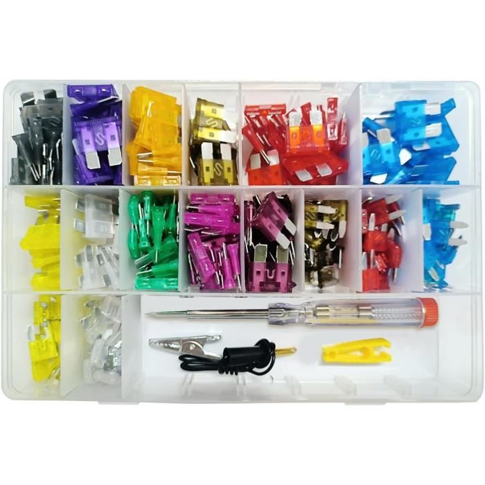 320 Pièces Fusible Voiture Kit, Mini Moyenne Micro Fusible Auto ...