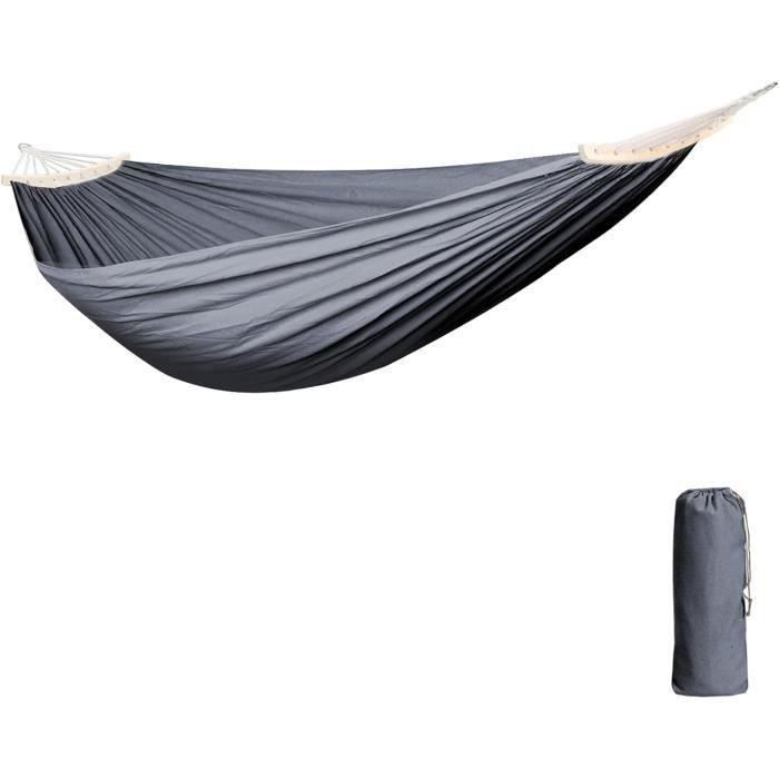 Hamac Avec 2 Barres En Bois Pour Cadre Pliable, Hamac Portable 180 X ...