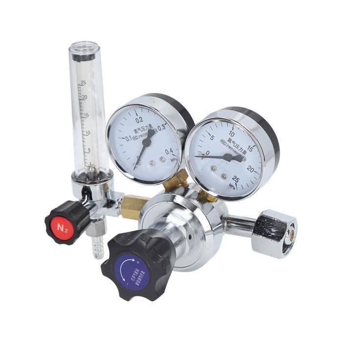 VBESTLIFE vanne de débitmètre d'azote Vanne de Régulation de Gaz D ...