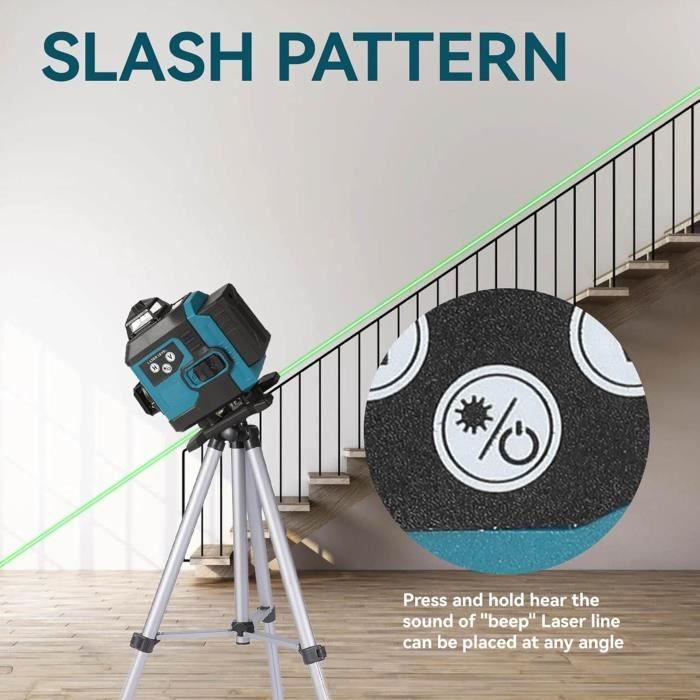 4D Niveau Laser 16 Lignes, À Nivellement Croisée Outil Laser avec ...