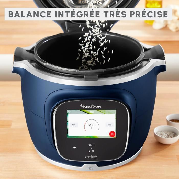 Moulinex Cookeo Touch Pro Multicuiseur, Balance intégrée, Connecté ...