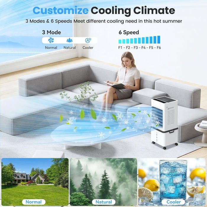 Climatiseur Mobile Silencieux 12L,Refroidisseur D'Air Climatiseurs ...