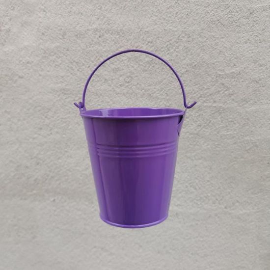 Ensemble de 2 pots de fleurs en fer suspendus colorés pour balcon ou ...