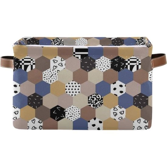 Grand Panier De Rangement Pliable Abstrait Coloré Sans Couture En Tissu ...