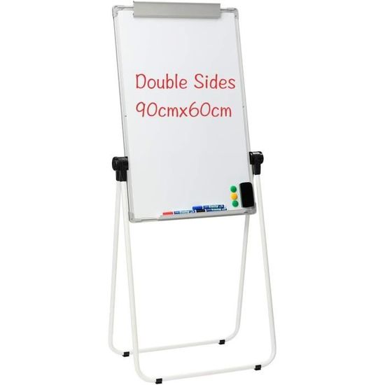 Tableau Blanc Magnétique U-stand-Paperboard, double côtés support pour ...
