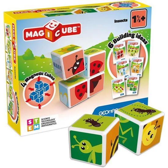 121, Magicube Insects - Building Game With Magnetic Cubes, 4 Cubes[b853 ...