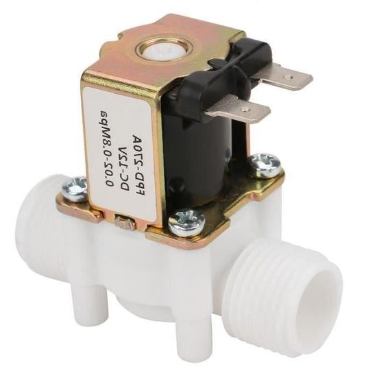 Kaixin-Qiilu Électrovanne N C 12V G1 2 'NC Electrovanne d'entrée d'eau ...