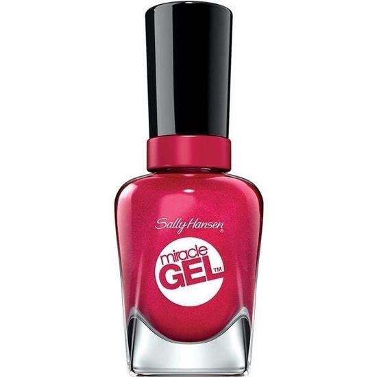 SALLY HANSEN Vernis Couleur Miracle Gel - 555 Bordeaux Glow - 14,7 ml ...