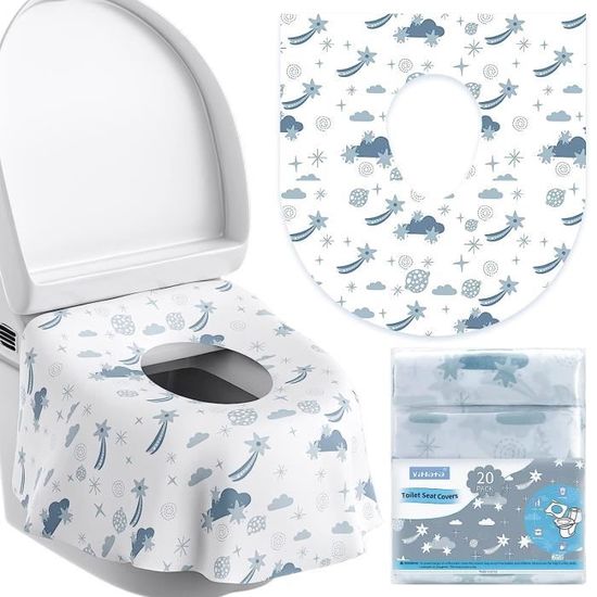 20 Pièces Protege Toilette Jetable Siège De Toilette Jetables Pour ...