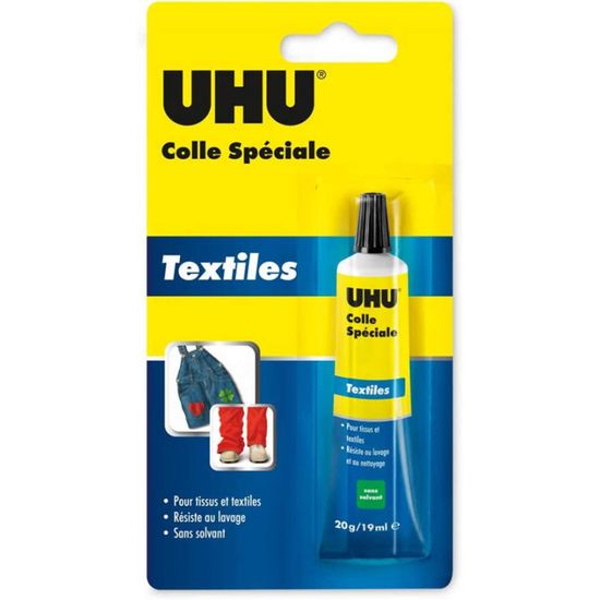 Colle spéciale Textile UHU - 20 g - Marque UHU - Cdiscount Beaux-Arts ...