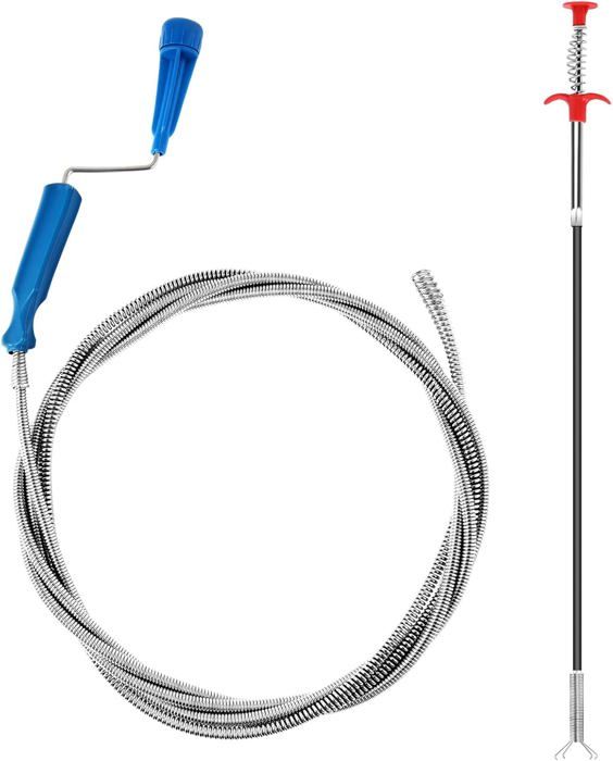 Lot De 2 Furet Deboucheur Canalisation Professionnel 3M & 0,6M ...