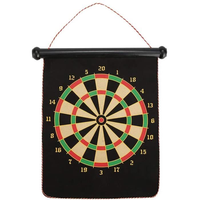 Cible de fléchettes double usage magnétique floquée double face Cible d ...
