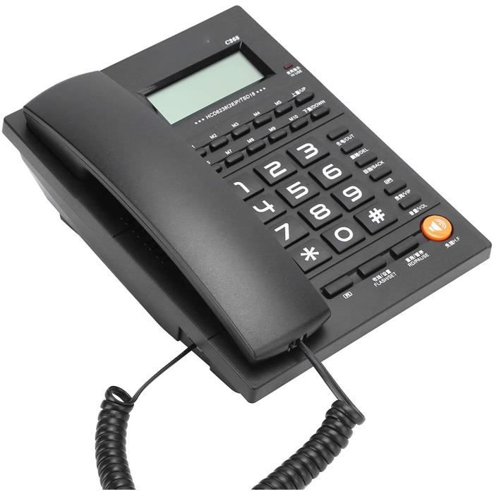 Téléphone Filaire, téléphone de Bureau Téléphones Fixes Fixes de Bureau ...