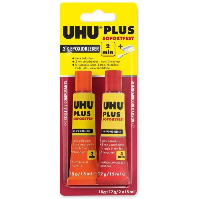 Colle à 2 composants plus résistante instantanée, colle 2K super rapide ...