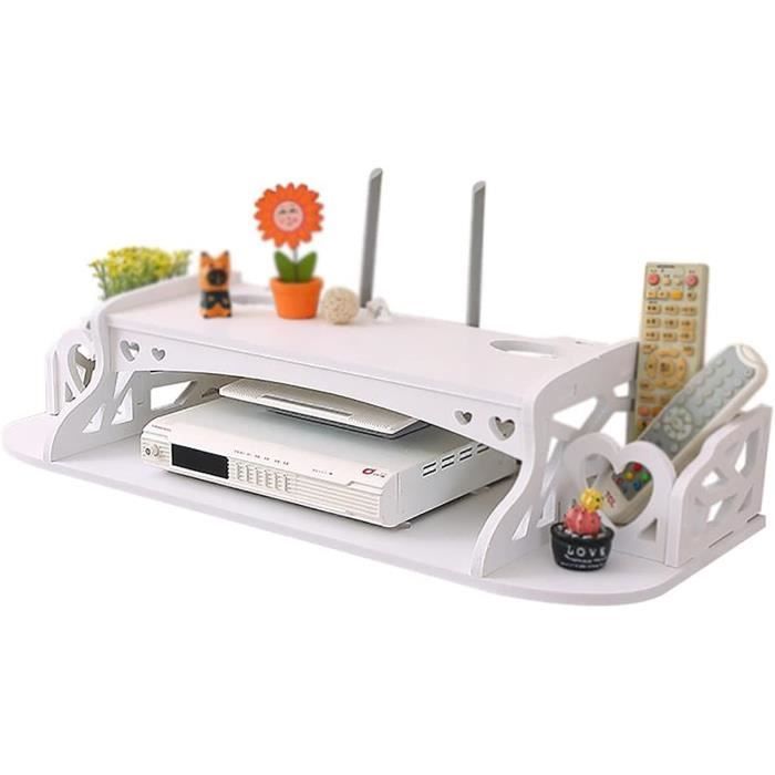 Meuble Tv Étagères Murales Étagère De Routeur Wifi Support De Boîtier ...