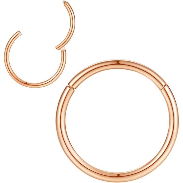 316L Acier Chirurgical Charnière Nasal Hoop Sutum Anneau Corps Piercing ...