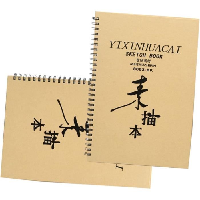 2 Pièces cahier de dessin carnet de croquis bloc-notes journal ...