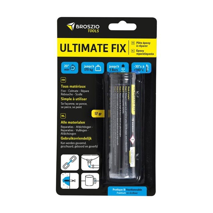 ULTIMATE FIX Pâte époxy pour fixer, réparer, reboucher tous matériaux ...