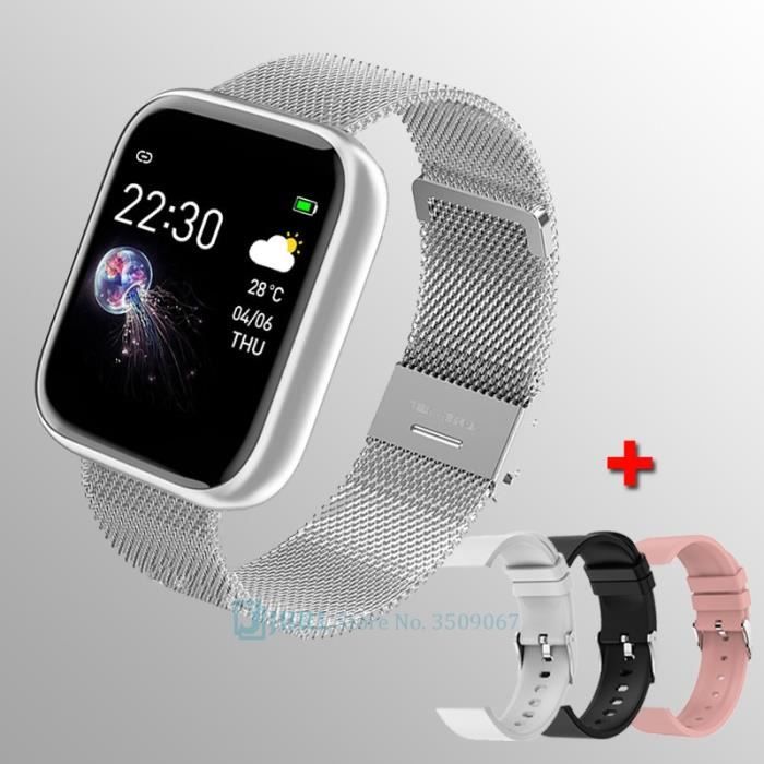 Montre connectée,Mode femmes Smartwatch dames Sport montre intelligente ...