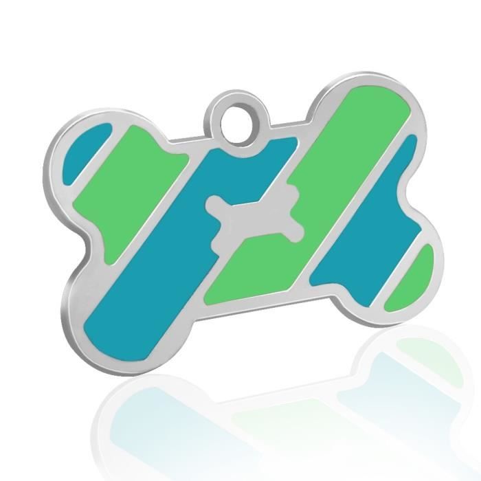 CRAZE Dog ID Tag Metal Pet Tags Stainless Steel Small Large Dog Collar ...