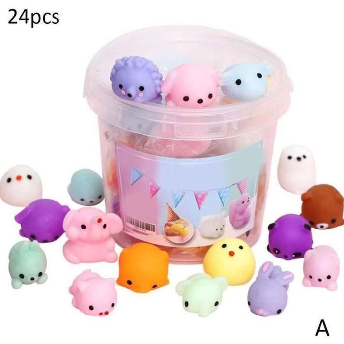 24/36/64pcs Squishy Toy Animal Antistress Ball Squeeze Mochi Rising ...