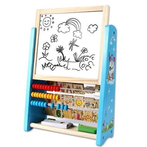 Trois en un dessin en bois tableau noir tableau blanc Double face ...