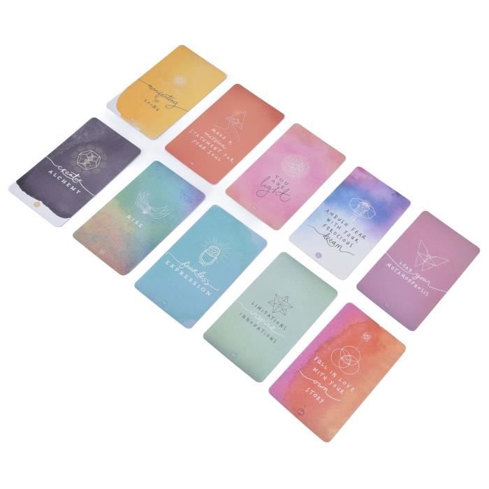 EBTOOLS cartes de divination Lot de 67 cartes de jeu de tarot Destin ...