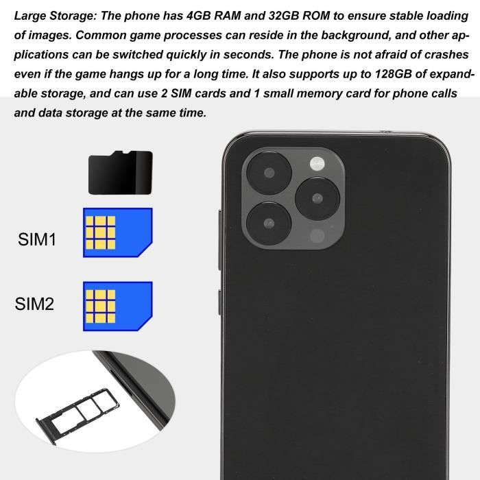 ROM Smartphone Débloqué Smartphone Ip14 Pro, Téléphone Portable Ultra ...