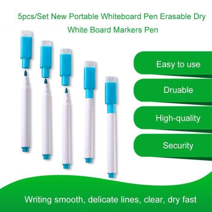 GOODONE-5 pièces - ensemble nouveau stylo de tableau blanc portable ...