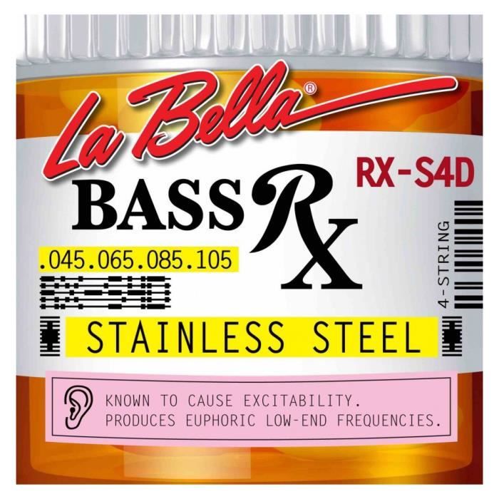 Labella RX-S4D - Jeu de cordes basse électrique RX Stainless Steel - 45-105 - Cdiscount ...