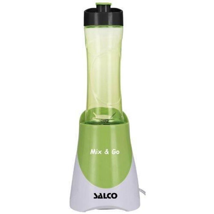 SALCO SM-14 Mix and Go Smoothie Maker Blender avec 2 gourdes Vert/blanc ...
