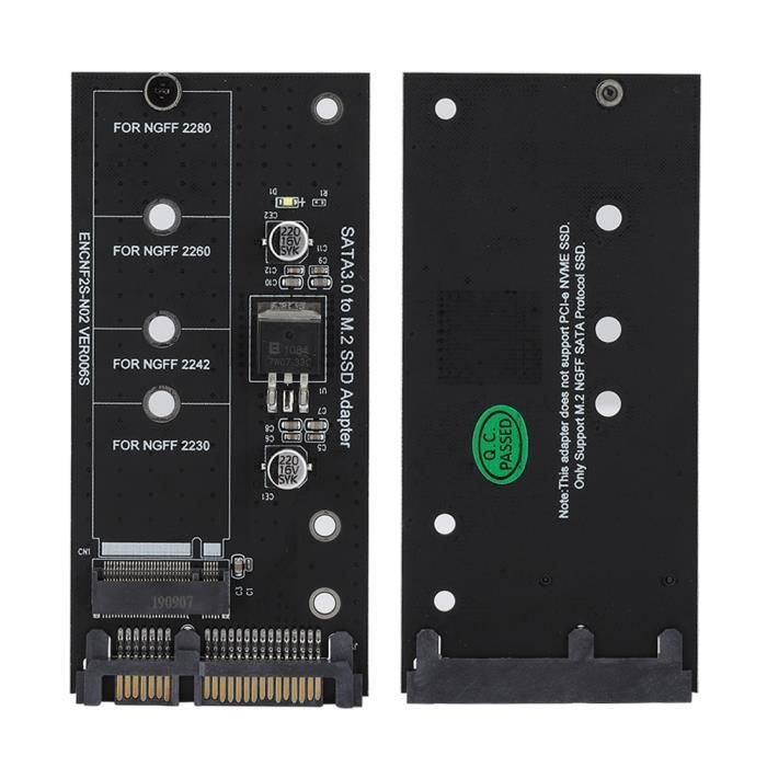 Carte adaptateur SSD M.2 NGFF vers SATA 22PIN - SHIPENOPHY - Performances stables - Cdiscount ...