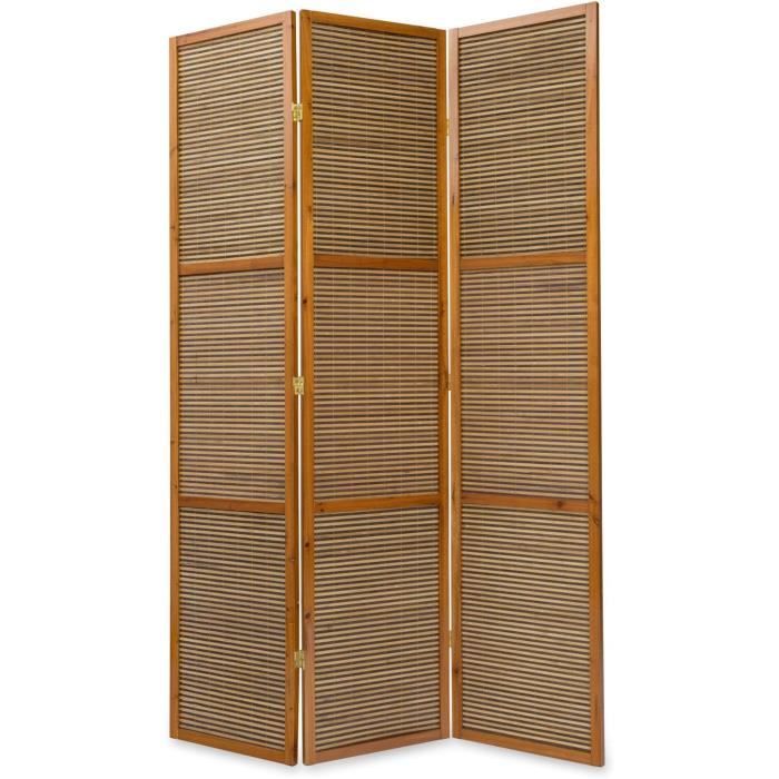 3 pan Divur de pièce paravent Taille spéciale 2 m de Hauteur - Bois ...