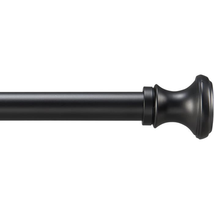 Tringle à Rideau Extensible de 250 à 360 cm, noir206 - Cdiscount Maison