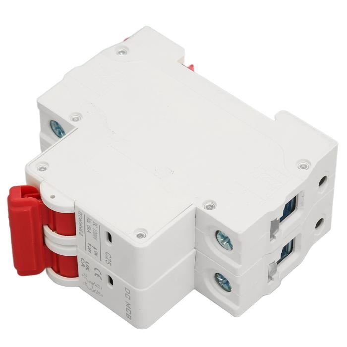 Disjoncteur Miniature cc 6000A capacité de rupture 2P Mini disjoncteur pour système solaire PV ...